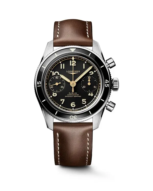 LONGINES Spirit Pilot Flyback Chronometer, 40mm - Black/silver