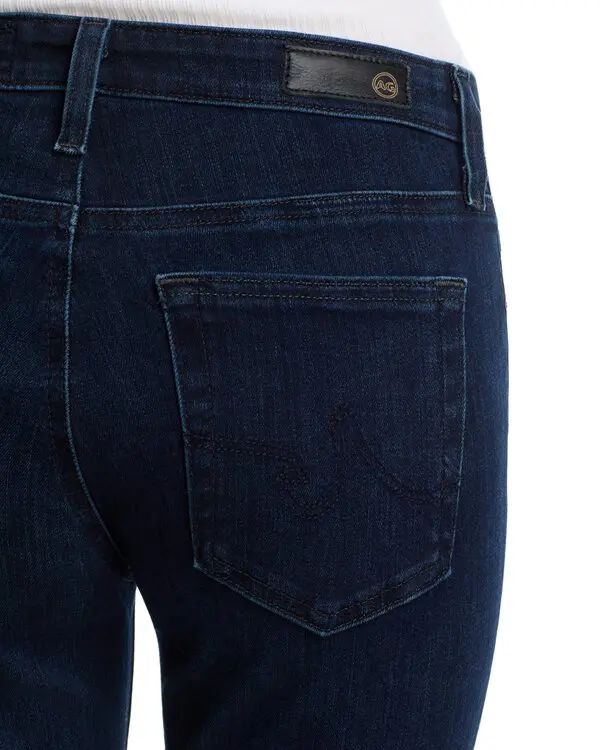 Ag Mid Rise Cigarette Jeans - Blue Dusk