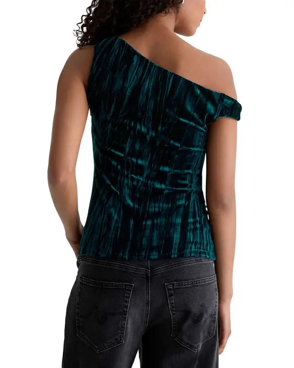 Ag One Shoulder Asymmetric Top