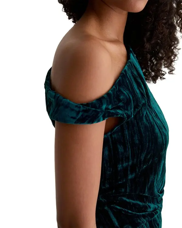 Ag One Shoulder Asymmetric Top