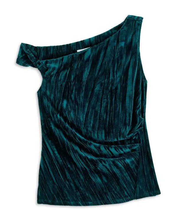 Ag One Shoulder Asymmetric Top