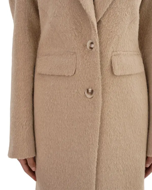 LAMARQUE Peak Lapel Coat - Beige