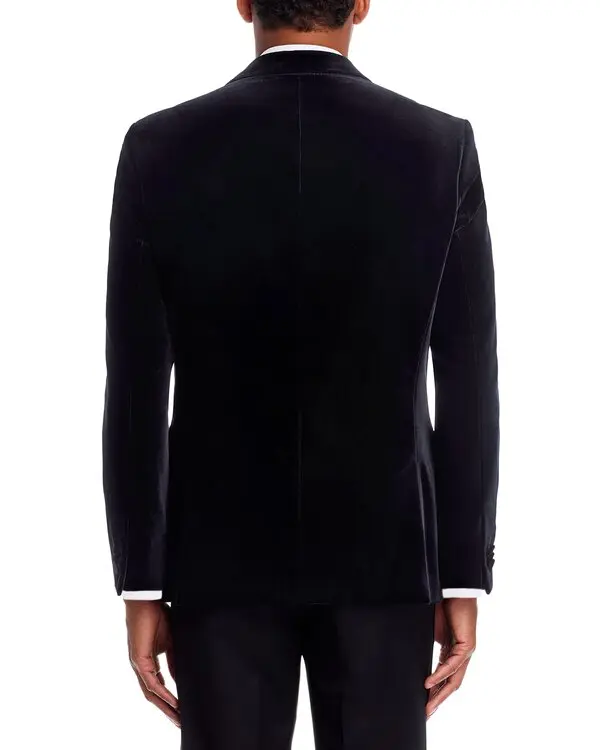 Hugo Arti Slim Fit Velvet Dinner Jacket - Black
