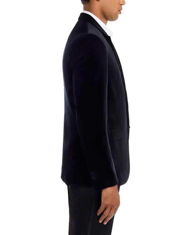 Hugo Arti Slim Fit Velvet Dinner Jacket - Black