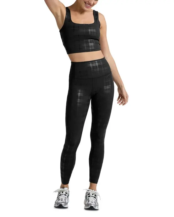 Beyond Yoga Plaid Shine 7/8 Leggings