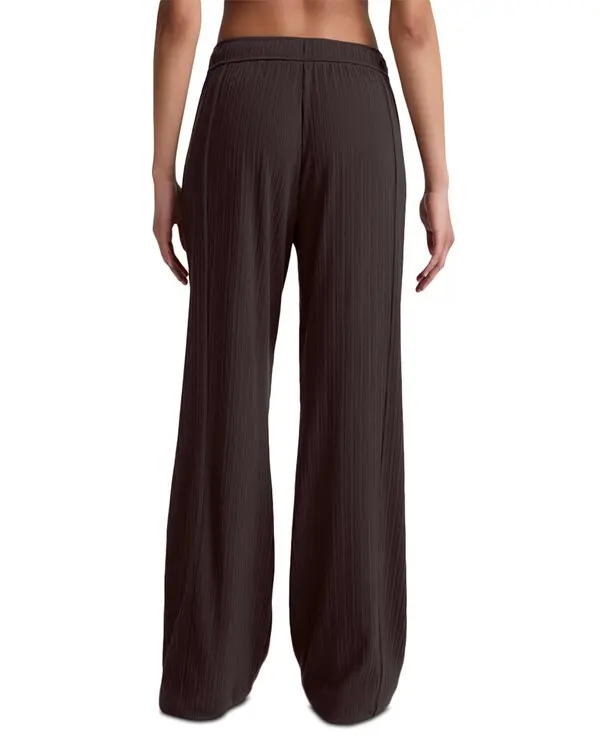 Beyond Yoga Breathe Easy Ribbed Pants - Dark Chocolate
