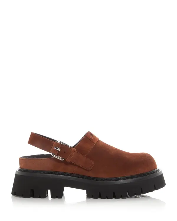 Moschino Slingback Clogs - Rust