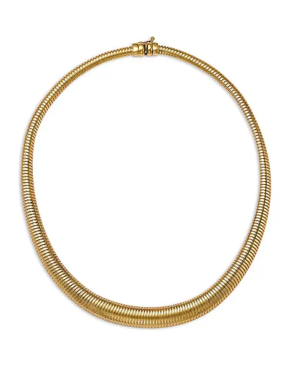 Bloomingdale'S 14k Yellow Graduated Tubogas Necklace - Gold