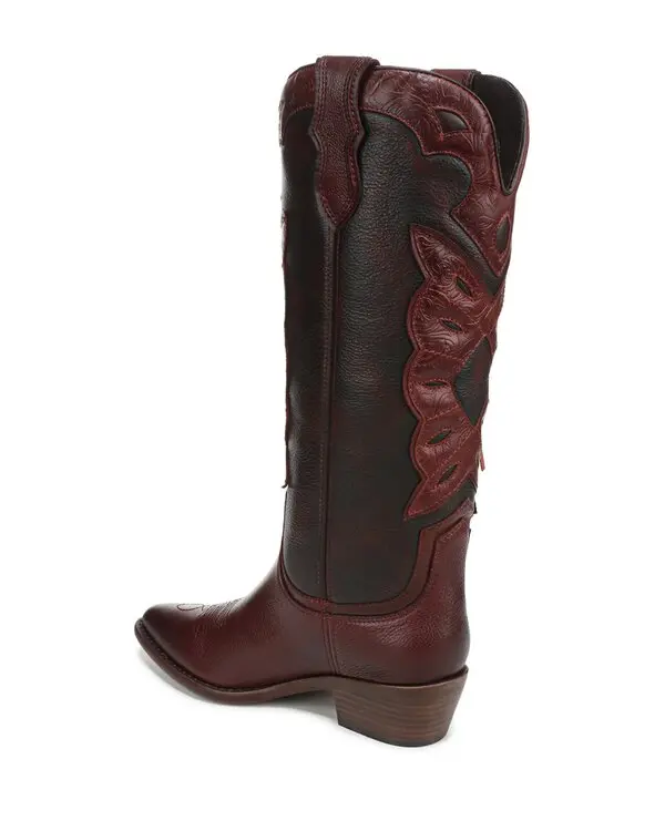 Sam Edelman Rhett Cowboy Boots - French Merlot