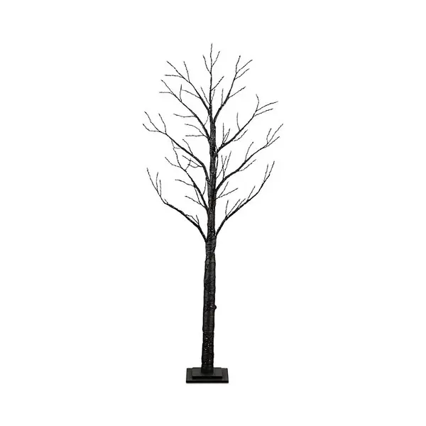 NEARLY NATURAL 6' Pre-lit Artificial Halloween Twig Tree - Black