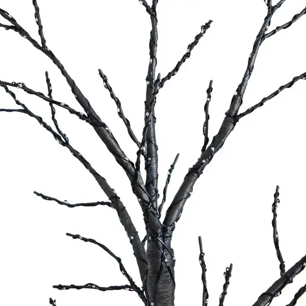 NEARLY NATURAL 6' Pre-lit Artificial Halloween Twig Tree