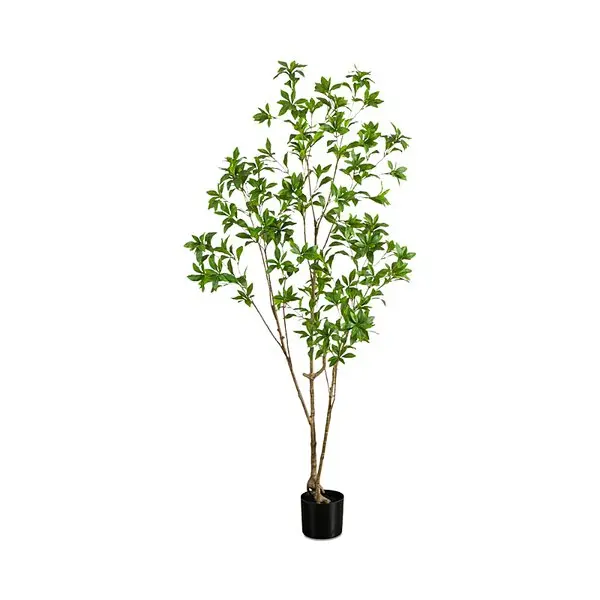 NEARLY NATURAL 6' Artificial Minimalist Japanese Pieris Tree - Green