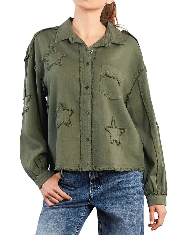 BILLY T Star Appliqué Shirt