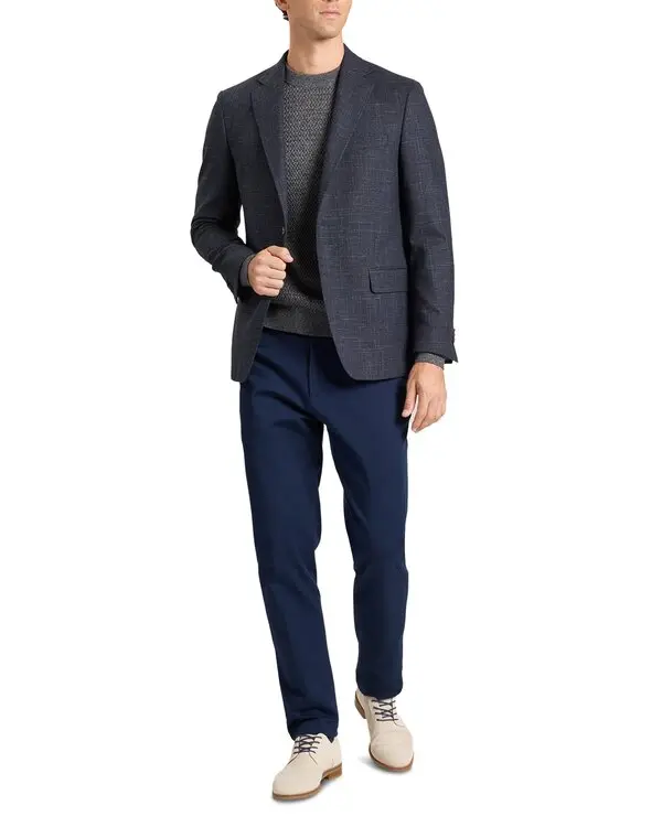Ted Baker London Wellington Weave Modern Fit Suit Jacket - Navy/brown