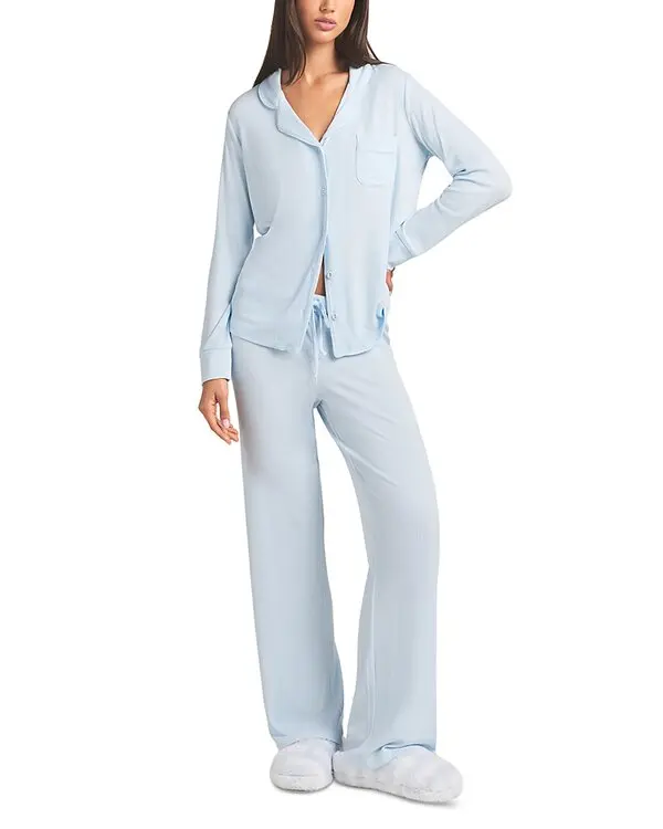 SKIMS Soft Lounge Pajama Set - Baby Blue