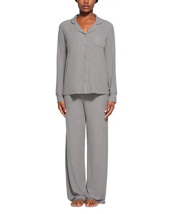 SKIMS Soft Lounge Pajama Set - Heather Grey