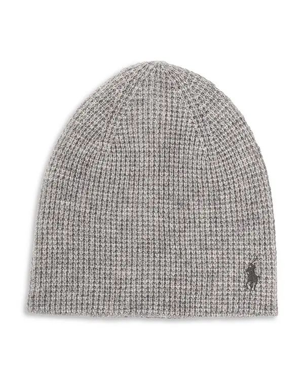 Ralph Lauren Thermal Travel Beanie - Fawn Grey Heather