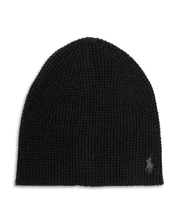 Ralph Lauren Thermal Travel Beanie - Polo Black