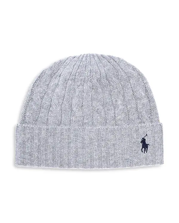 Ralph Lauren Classic Cable Beanie - Andover Heather