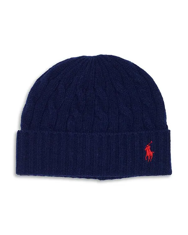 Ralph Lauren Classic Cable Beanie - Newport Navy