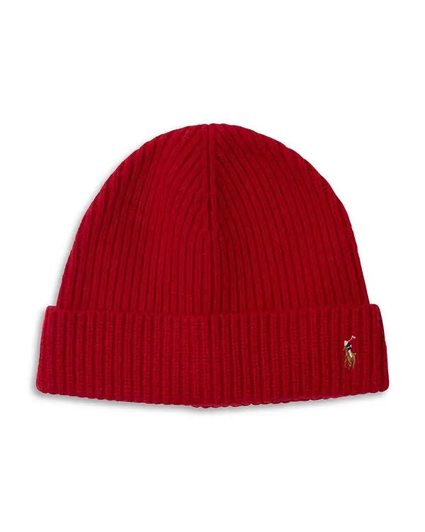Polo Ralph Lauren Signature Cuff Hat - Rl Red