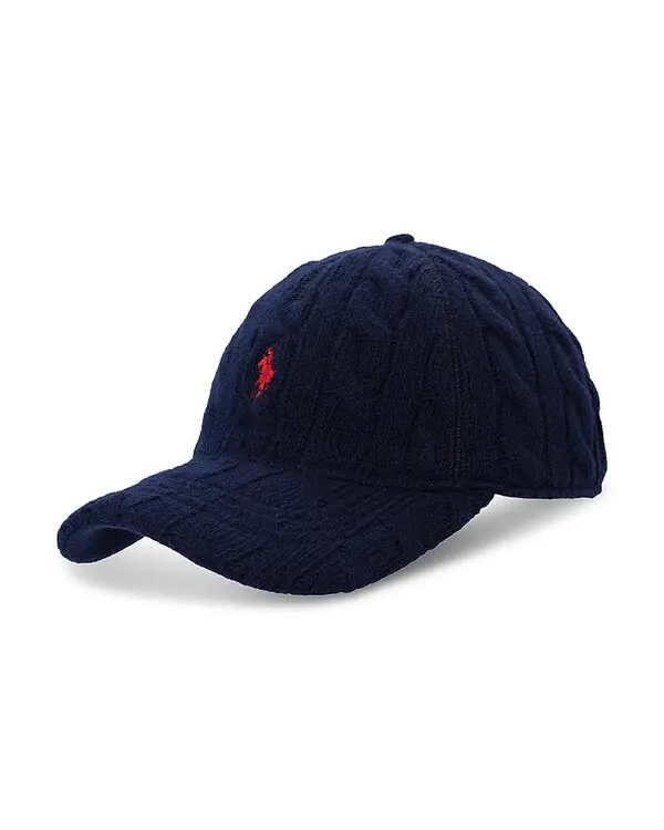Polo Ralph Lauren Cable Knit Baseball Cap - Newport Navy