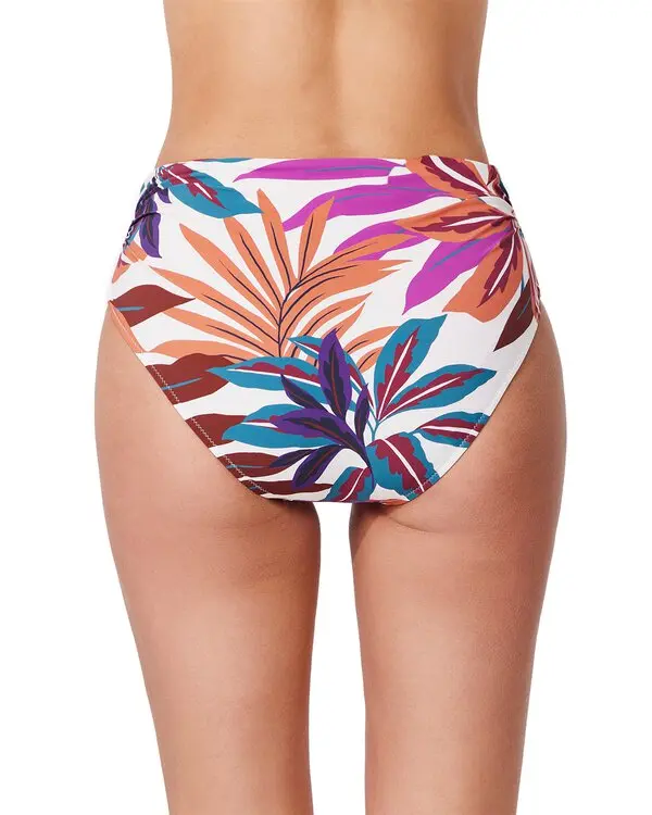 GOTTEX Plantopia Mid Rise Shirred Bikini Bottom