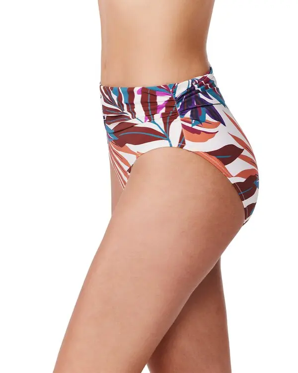 GOTTEX Plantopia Mid Rise Shirred Bikini Bottom