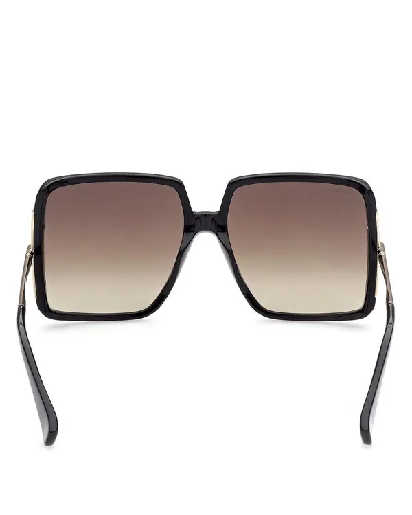 Max Mara Malibu4 Square Sunglasses, 58mm
