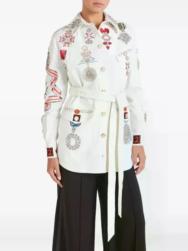 TEMPERLEY LONDON Diamantine Shirt Jacket