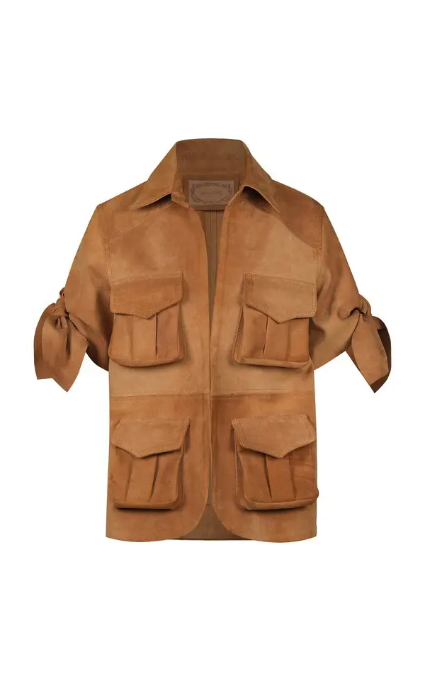 Johanna Ortiz Explorer Suede Shirt Jacket