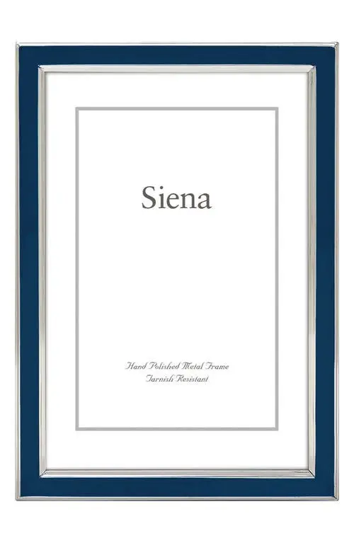 SIENA Narrow Enamel 4 X 6-inch Picture Frame - Blue