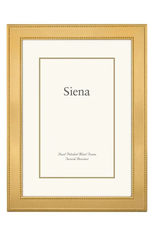 SIENA Double Bead 5 X 7-inch Picture Frame - Gold