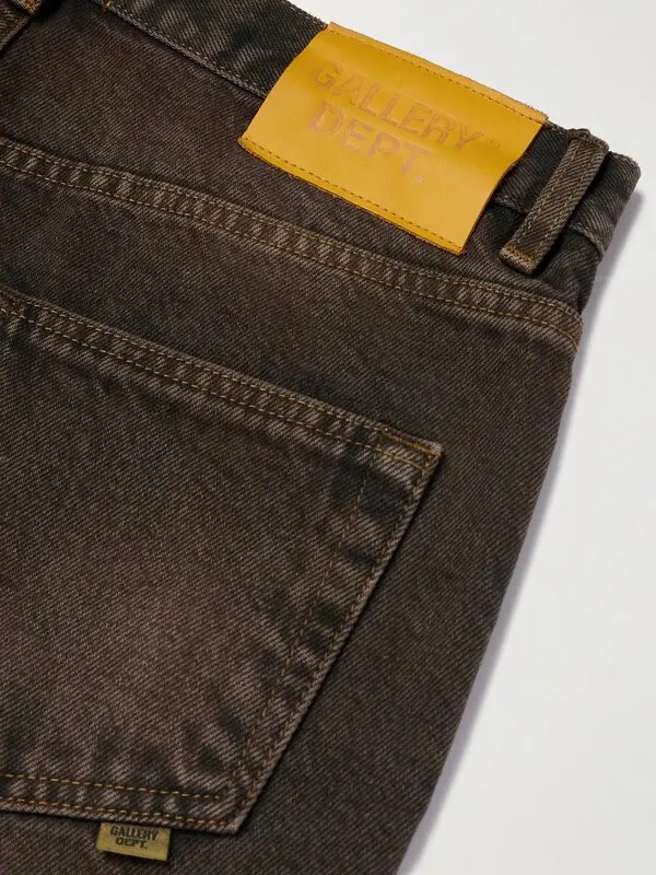 GALLERY DEPT. G-time Flared Logo-appliquéd Jeans - Brown