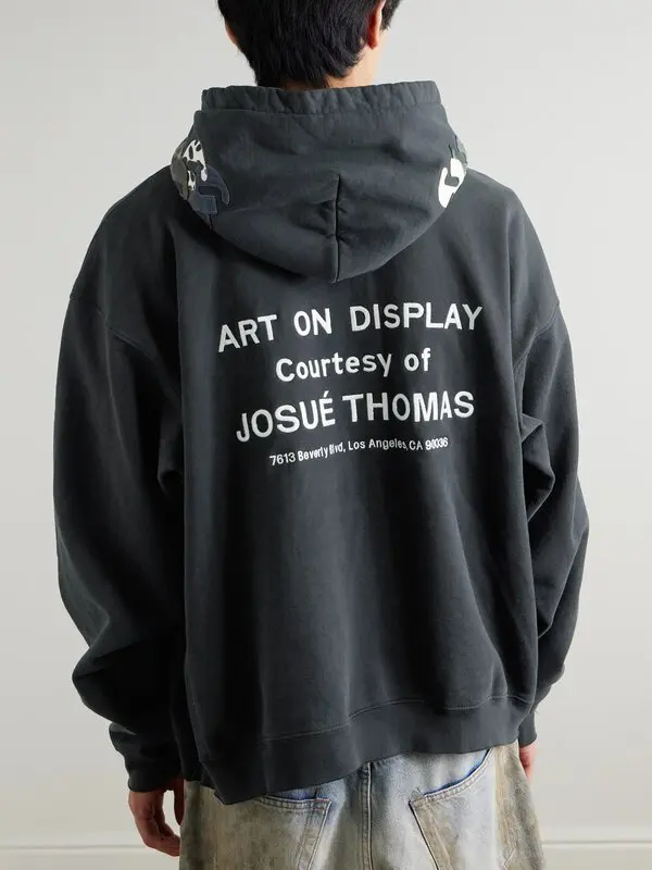 GALLERY DEPT. Paint-splattered Hoodie - Black