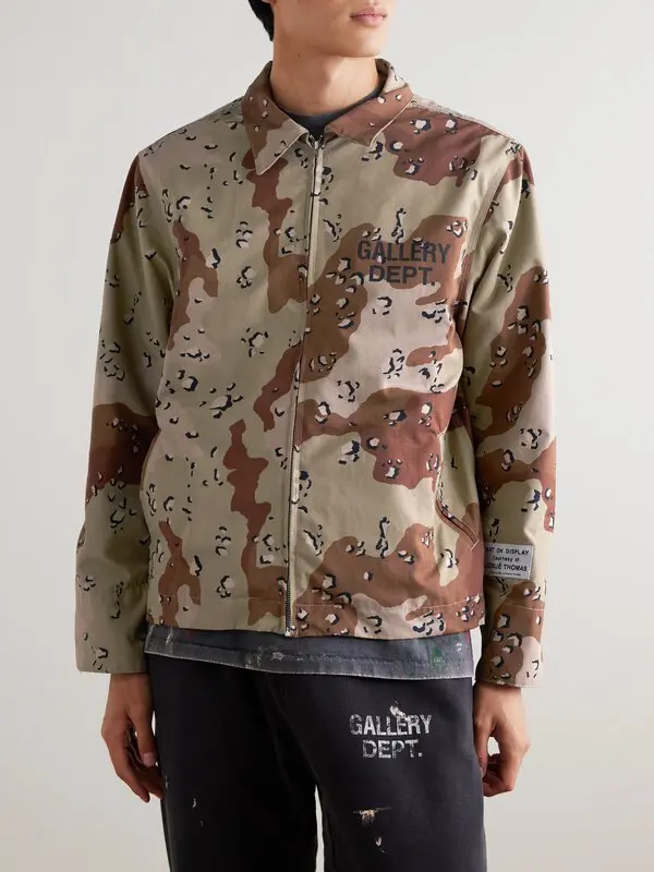 GALLERY DEPT. Montecito Camouflage Logo-print Cotton-ripstop Jacket