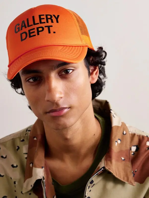 GALLERY DEPT. Logo-print Trucker Cap - Orange