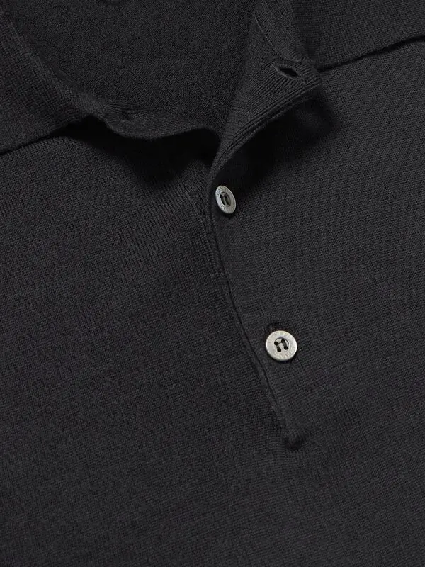 Canali Wool Polo Shirt