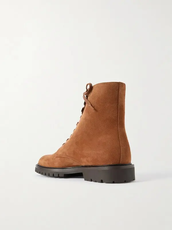 Brunello Cucinelli Polacco Suede Boots - Brown