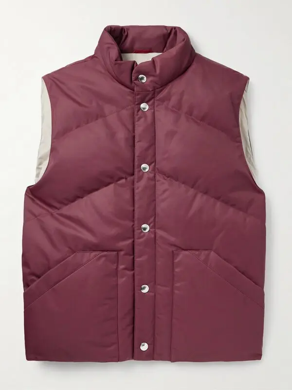 Brunello Cucinelli Quilted Shell Down Gilet