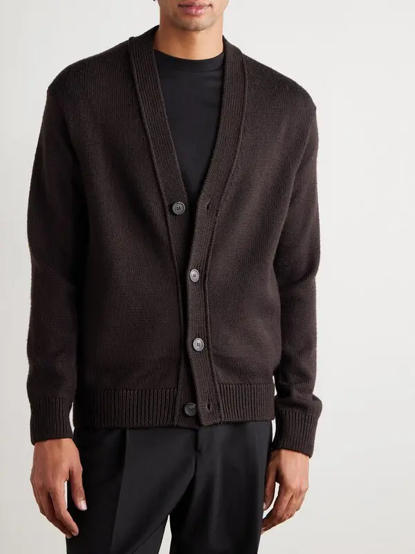 Altea Wool Cardigan - Brown