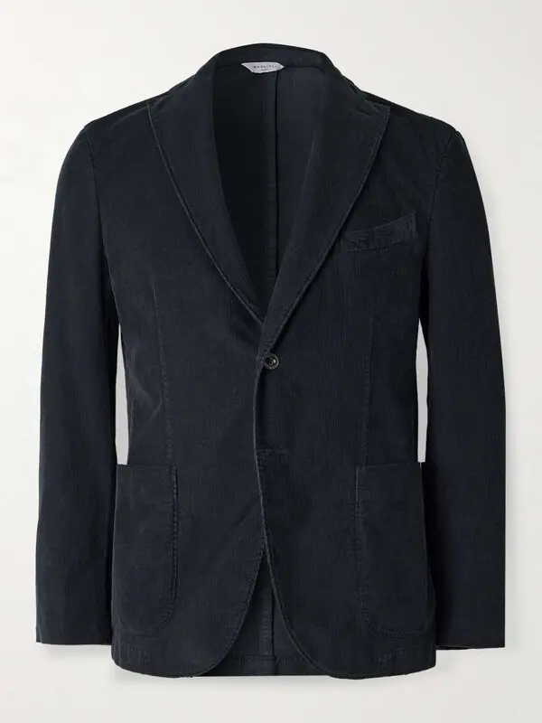 Boglioli Stretch-cotton And Modal-blend Corduroy Suit Jacket