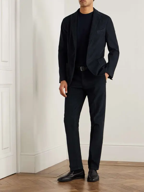 Boglioli Stretch-cotton And Modal-blend Corduroy Suit Jacket