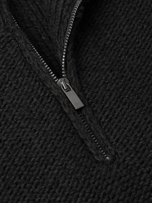 Altea Wool-blend Half-zip Sweater - Green