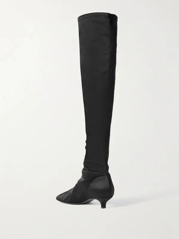 TOTEME Satin Knee High Boots