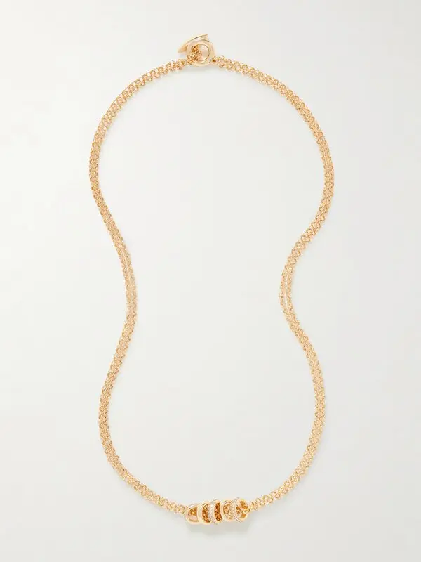 ROXANNE ASSOULIN Slider Crystal Necklace - Gold