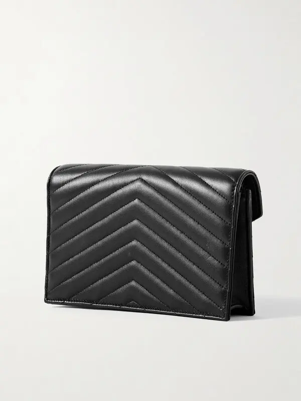 Saint Laurent Cassandre Envelope Matelassé Leather Shoulder Bag
