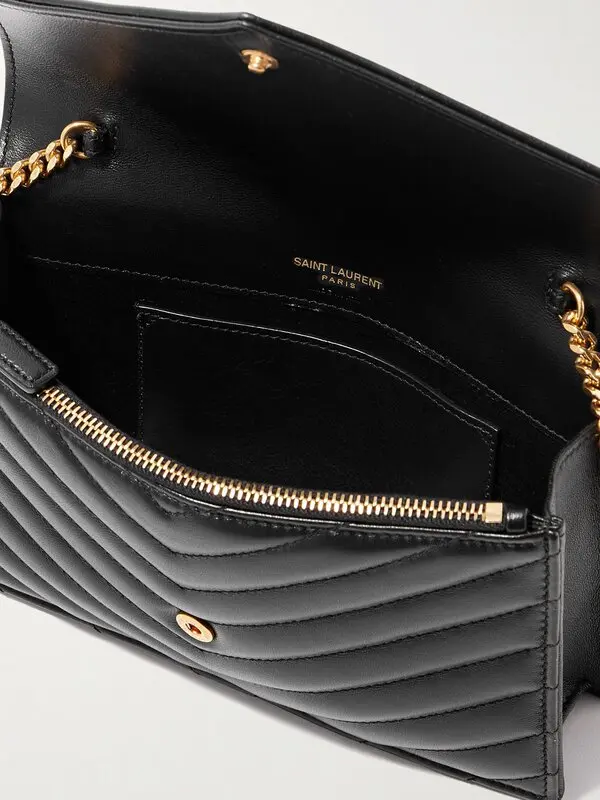 Saint Laurent Cassandre Envelope Matelassé Leather Shoulder Bag