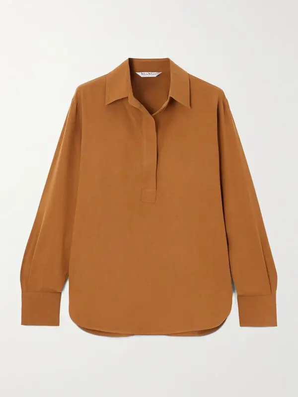 Max Mara Mirko Silk Blouse - Brown
