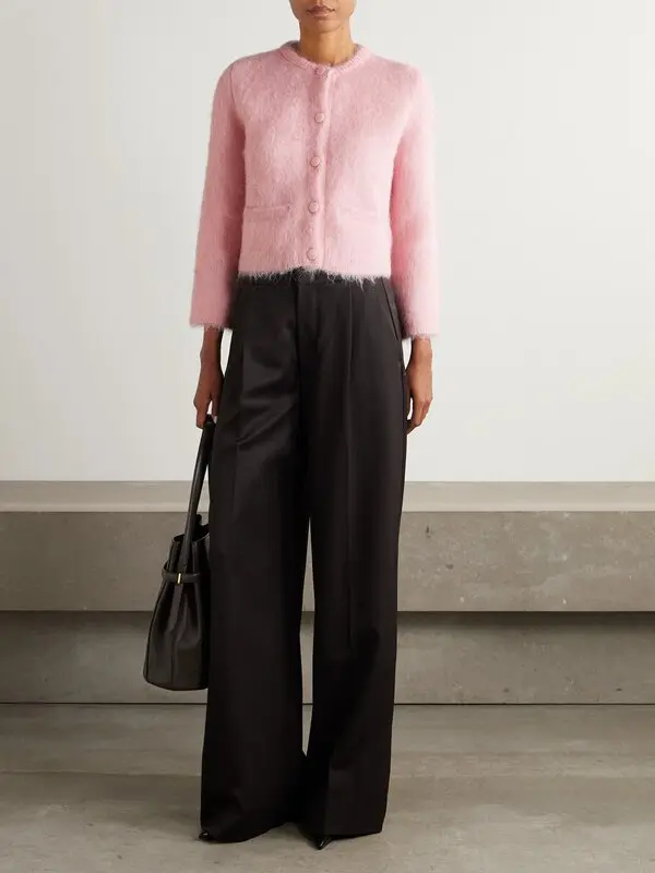 LIBEROWE Amelie Cropped Alpaca-blend Cardigan